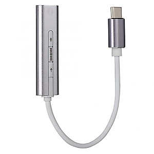 POLNED 2 Type-c to 3.5mm Audio Interface converters (Size : Silver)