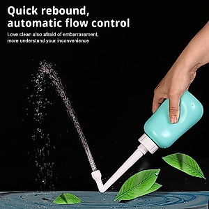 GOLDEN DEER 2 Pack Peri Bottle for Postpartum Care for Perineal Recovery 12.7 OZ Purple&Turquoise