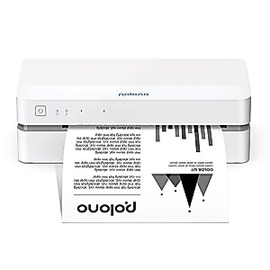 Thermal Printer, 2.4 GHz WiFi Inkless Printer Supports 8.5" x 11" US Letter Size Thermal Paper, Auto Cutting, Wireless Printer Support Android, iOS & Laptop, Compact Printer for Home Use, Office