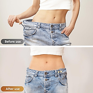 10 Set Pant Waist Tightener Star Buttons Pins for Loose Jeans Reusable Waist Cincher Clip Metal Star Brooch for Clothing Dresses Skirts No Sewing Decoration Accessories