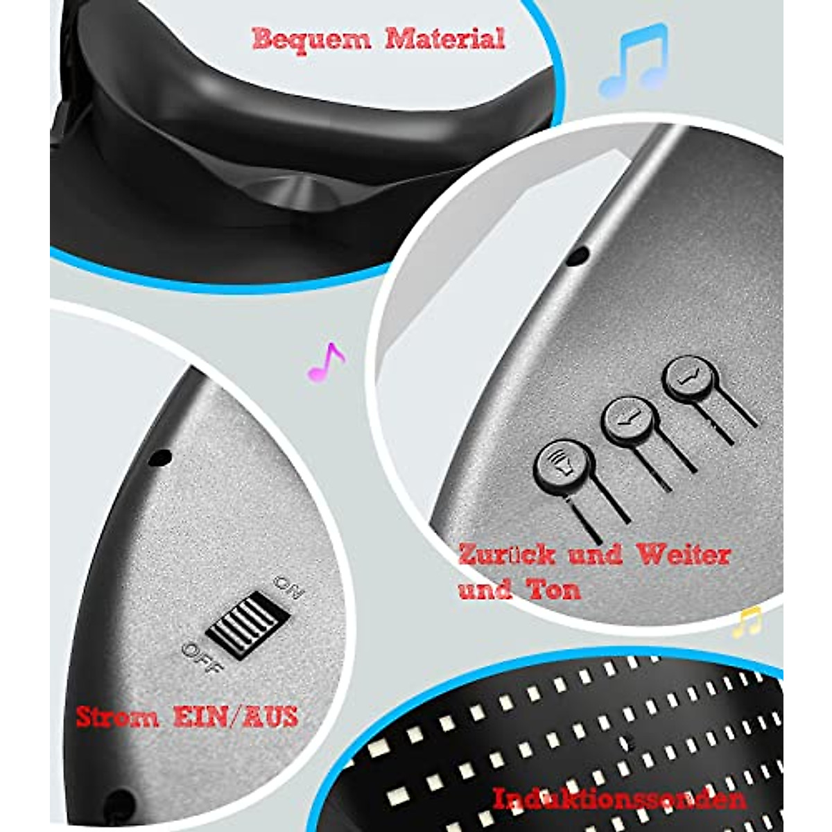 Kid Led Mask with Music Gesture Sensing Transforming Face,Light Up Luminous Digital Glow Masks for Halloween Christmas Birthday Party