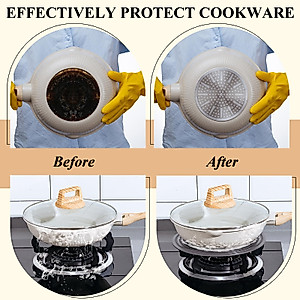 Tujoe 3 Pcs Simmer Plate Heat Diffuser for Gas Stove 7.8/9.5/11'' Round Stove Diffuser Fast Defrosting Tray Simmer Ring Plate Multifunctional Thawing Plate for Gas Stovetop Pot Protection