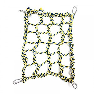 Hamster Climbing Net, Anti Bite Pet Climbing Rope Net Reusable Small Animal Activity Toy for Ferret Rat Guinea Pig Chinchilla Decor Play