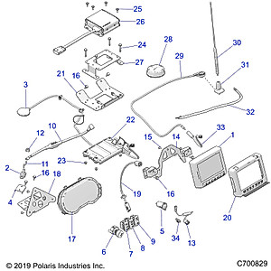 Polaris RZR Mode Switch, LV, Genuine OEM Part 4018546, Qty 1