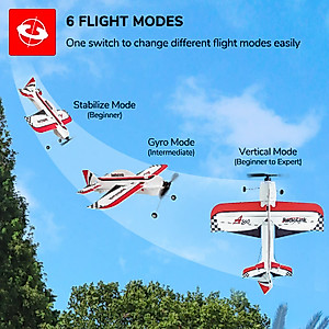 ATA HOBBY Radiolink A560 6 Flight Modes RC Airplane, Easy to Fly RFT RC Airplanes with 2.4Ghz Remote Control, Byme-A Gyro FC, Brushless Motor for Kids, Boys, Girls, Adults, Beginner or Experienced