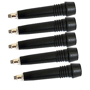 5Pcs Trekking Pole Tips Universal Trekking Poles Replacement Tips Fits for Standard Trekking, Walking and Hiking Pole, Black