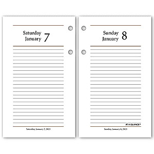 AT-A-GLANCE 2023 Daily Desk Calendar Refill, 3-1/2" x 6", Standard, Loose Leaf, Photographic (E41750)