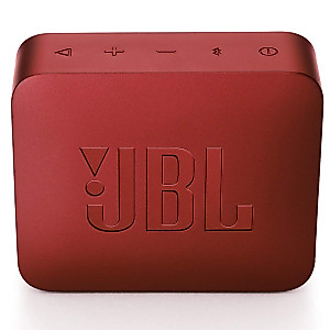 JBL GO 2 Portable Bluetooth Waterproof Speaker (Red) (Renewed)