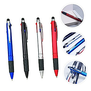 STOBOK Conference Pens 8 Pcs 1 Set Multifunction Stylus Touch Stationery Touch Stylus Pen Pens Multicolor Ballpoint Pens Black Smart Phone Stylus Pen Meeting Pens Ball 3-Color Ball Pens