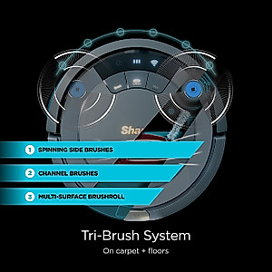 Shark ION Robot Vacuum AV753, Wi Fi Connected, 120min Runtime, Works with Alexa, Multi Surface Cleaning , Grey