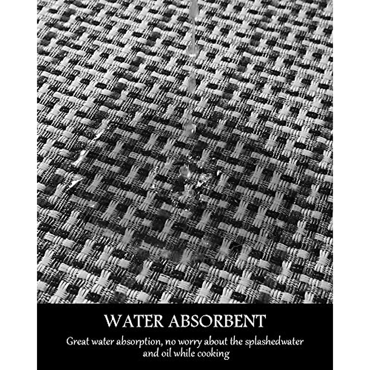 PADOOR Kitchen Rugs Mats Non Skid Washable - 20x47 Inch Kitchen Runners Farmhouse Style,Weave Floor Mats for in Front of Sink Gray