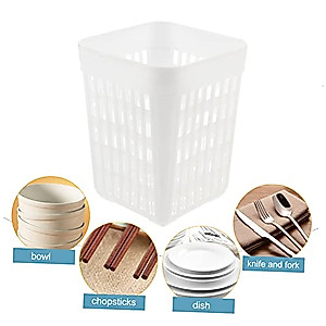 HONMEET 2pcs Caddy Multi-functional Bottle Supplies Staples Universal Cutlery Rack Pens for Dishwasher Drain Soap Household Organizer Drainer Storage Vegetables Utensil Sink Replacement