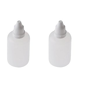 10PCS 100ML White Plastic Empty Refillable Portable Squeezable Dropper Bottle Cosmetic Makeup Packaging Essential Oil Container Saline Paint Solvents Eye Liquid Vial With Screw Lid And Plug (100ML)