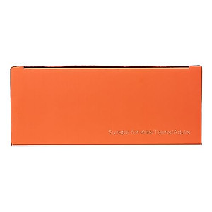 rockpapa Comfort Kids Headphones for School, Lightweight Childrens Boys Girls Teens Over-Ear Headphones Wired 3.5mm for CD DVD Player Tablet Phone Travel White/Orange