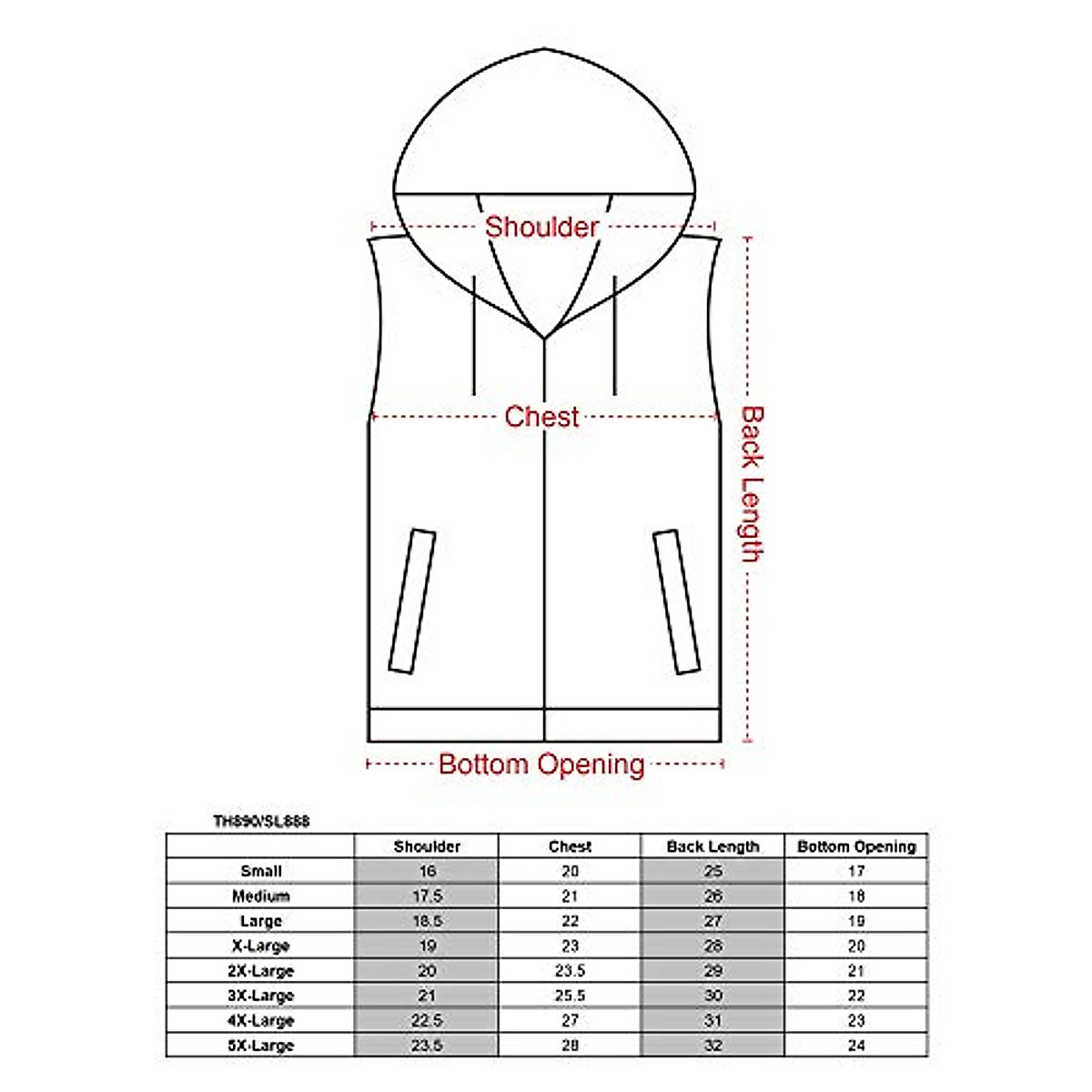 Victorious Men's Lightweight Athletic Casual Sleeveless Eyelet Drawstring Zipper Hoodie SL888 -Dirty Pink - 5X-Large - I8D