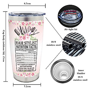 ZANIION Hair Stylist Gifts Tumbler, Hairstylist Gift Ideas, Hairdresser Gifts, Gifts For Hairdressers Female, Hair Salon Decor, To Hair Dresser/Hair Cutter Gift, Barber Gifts For Women Coffee Cup 20oz
