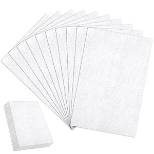 White Felt Sheets, 10 PCS Felt Sheets Fabric for Crafts 7" X 11" Felt Sheets Fabric Stiff Craft Felt Cloth Soft Felt Pads Thick Fall Felt Sheets for DIY Art and Sewing Projects Crafts Making Supplies