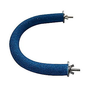 Rypet Parrot Perch Rough-surfaced - Quartz Sands Bird Cage Perches for Medium to Large Bird, U Shape Large