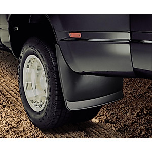 Husky Liners Mud Guards | Dually Rear Mud Guards - Black | 57841 | Fits 2007-2014 Chevrolet Silverado/GMC Sierra 3500 w/ Dual Rear Wheels 2 Pcs