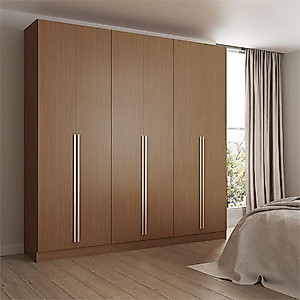 Manhattan Comfort Eldridge Modern Contemporary 4 Drawer Freestanding Bedroom Armoire, 90.5", Maple Cream