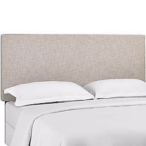 Modway Claire Linen Fabric Upholstered King and California King Headboard in Beige