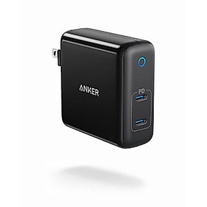 Anker 60W 2-Port USB C Charger, PowerPort Atom PD 2 [GAN Tech] Compact Foldable Wall Charger, Power Delivery for MacBook Pro/Air, iPad Pro, iPhone 11 / Pro/Max/XR/XS/X, Pixel, Galaxy, and More