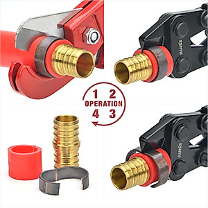 IWISS 3/4-Inch PEX Pipe Crimp Copper Rings, Skid-Proof, F1807 Standard-50pcs