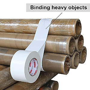 JIALAI HOME White Duct Tape 3 inch, Industrial Grade 3 inches x 55 Yards (164 ft), 9 Mil Heavy-Duty, Waterproof, UV Resistant for Crafts & Home Improvement