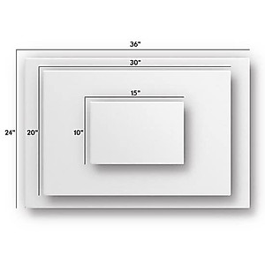 CafePress Canvas Wall Art Abstract Silver Glitter Ready to Hang for Living Room, Bedroom or Office