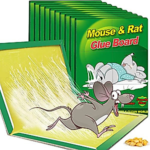 12 Pack Mouse Traps Indoor for Home Glue Traps for Mice and Rats, Sticky Board for House Indoor Outdoor Extra Glue（12"X8"）