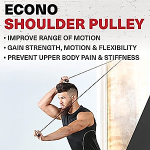 Lifeline Econo Shoulder Pulley, Physical Therapy FSA Pulley System, Over The Door Exercise Pulley for Shoulder Rehab, Home Workout Physical Therapy Equipment