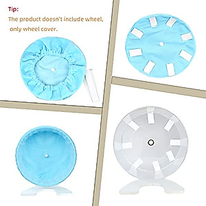Wheel Cover for Hedgehogs Hamsters and Small Animals forGiant Comfort Wheel Carolina Storm Wheel to Protect Wheel from Urine and Easy to Clean (12")