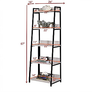 Acme Furniture Wendral Bookshelf, Natural & Black