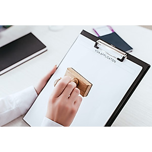 Infusion Currency Exchange Rubber Stamp, 2 X 2'' Wood Stamp