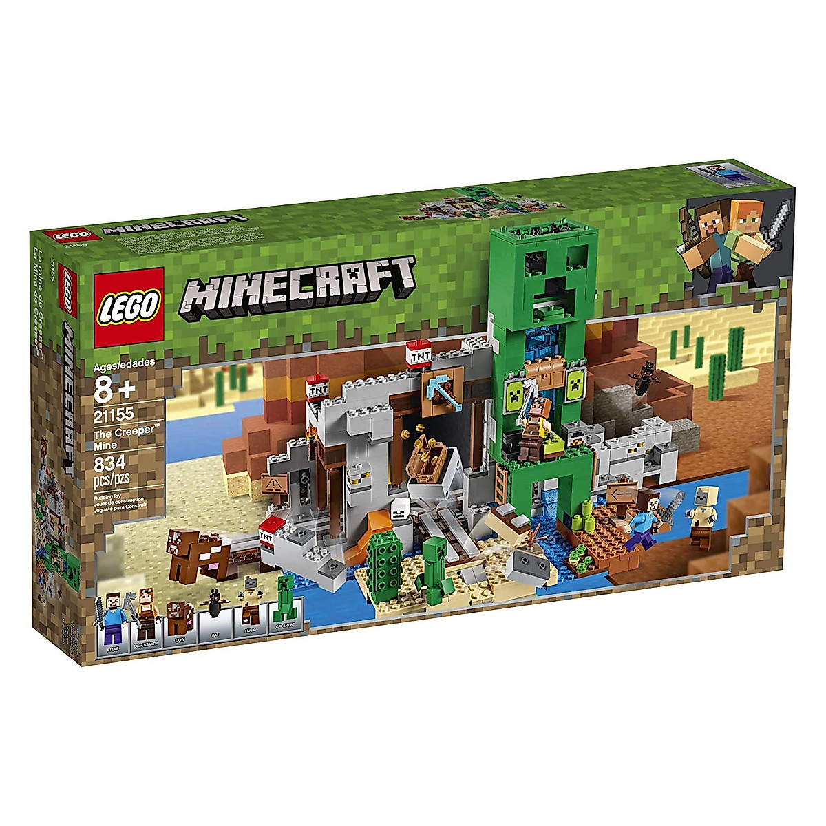 LEGO Minecraft The Creeper Mine 21155 Building Kit (834 Pieces)
