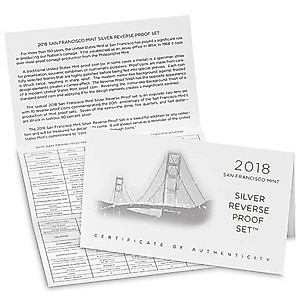 2018 S Reverse Silver Proof Set Brilliant Uncirculated
