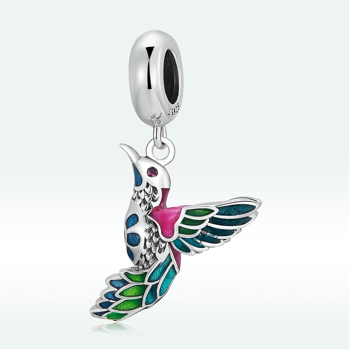LINYITIN 925 Sterling Silver Women's Bead Charms Flowers Bird Butterflies Heart Cute Animal Pendant & Dangle Charm Bracelets Fits Pandora Necklace DIY Jewelry Gift
