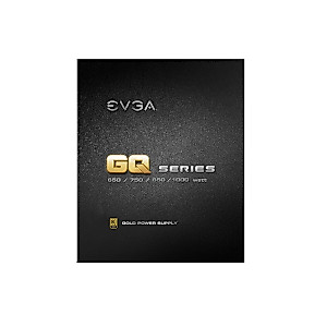 EVGA 210-GQ-0750-V1 750 GQ, 80+ GOLD 750W, Semi Modular, EVGA ECO Mode, 5 Year Warranty, Power Supply, Black