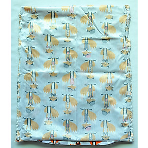 Wet Dry Bag Baby Cloth Diaper Nappy Bag Reusable with Two Zippered Pockets (Fox)