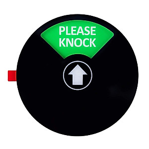 Kichwit Privacy Sign, Do Not Disturb Sign, Out of Office Sign, Please Knock Sign, In a Meeting Sign, Office Sign, Conference Sign for Offices, 5 Inch, Black