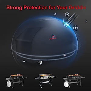 Comnova Griddle Cover for Blackstone Griddle 36 Inch - 600D Flat Top Grill Cover for Blackstone 4 Burner Griddle Heavy Duty & Waterproof, Outdoor 36" Griddle Cover for Blackstone 1554, 1825 and More