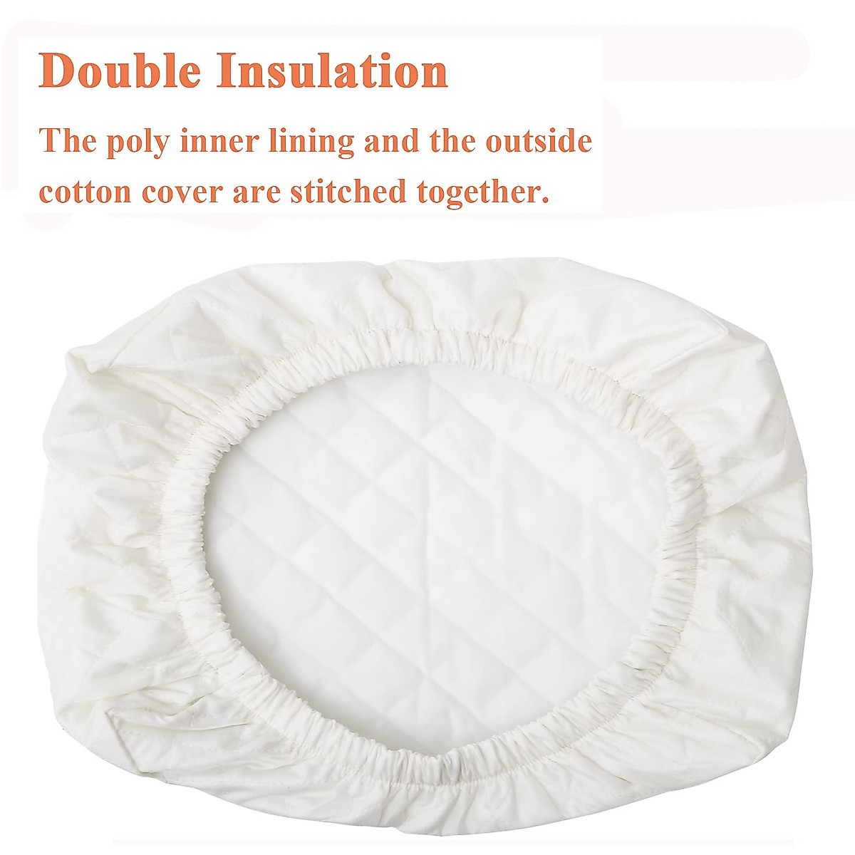 Bekith Indoor Air Conditioner Cover Defender, AC Cover for Inside Window Unit 17 x 13 x 3.5 inches(L x H x D), White