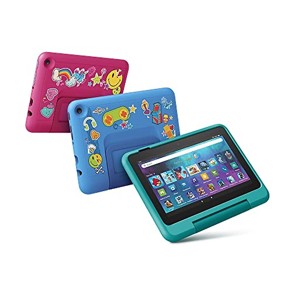 Amazon Kid-Friendly Case for Fire 7 tablet (Only compatible with 12th generation tablet, 2022 release) - Rainbow Universe