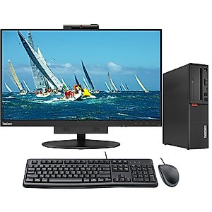 Lenovo ThinkCentre M720s SFF PC Bundle with Intel Core i5-8400 6-Core CPU, 32GB DDR4 RAM, 1TB NVMe SSD, Windows 10, 24 GEN3 Monitor, Keyboard, Bundle