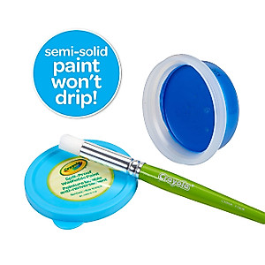 Crayola Spill Proof Paint Set, Washable Paint for Kids, Ages 3, 4, 5, 6
