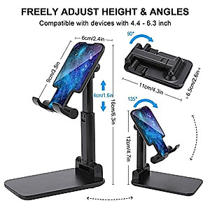 Space Galaxy Foldable Desktop Cell Phone Holder Portable Adjustable Stand for Travel Desk Accessories