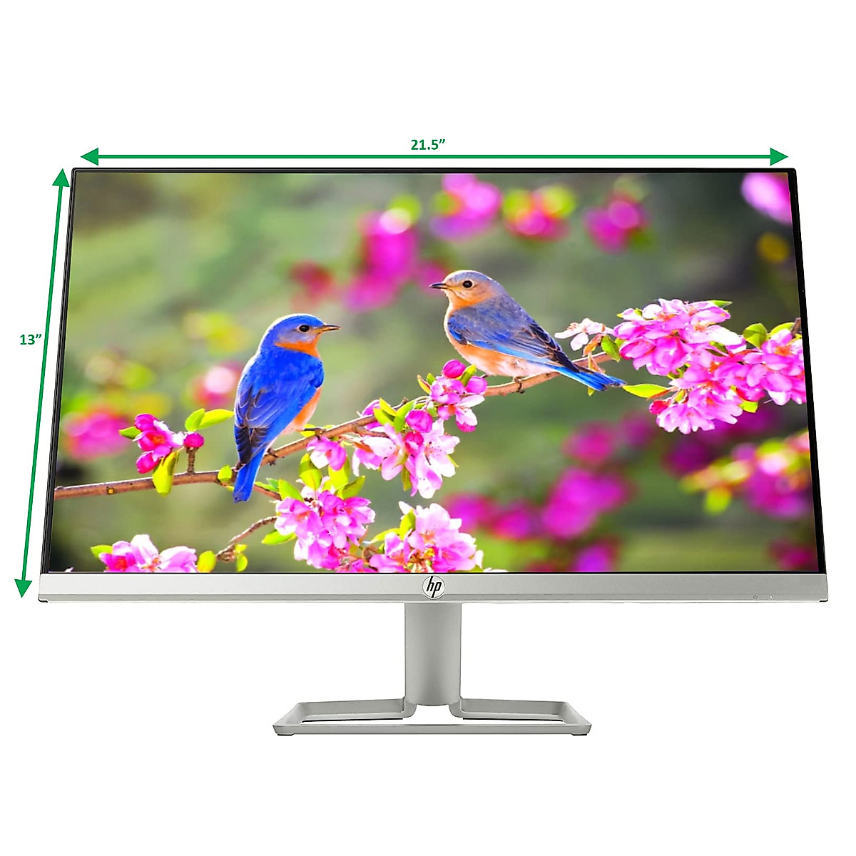 HP 24F LED-Backlit 24 Inch Anti-Glare FHD (1920 x 1080) Monitor, | VGA Port, HDMI | 16.7 Million Colors, Viewing Angles: Horizontal: 178° Vertical: 178°, 5ms Respond Time, Black & Silver (Renewed)