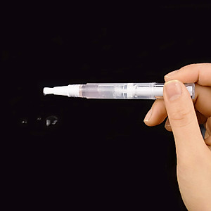 30Pack 3ML Transparent Twist Pens, Empty Nail Oil Pen Brush Cosmetic Lip Gloss Container Applicators