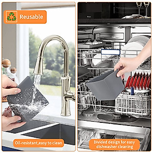 Slow Cooker Liners Divider 4 in 1, Silicone Crockpot Liner fits 6QT, Silicone Crockpot liner Reusable, Safe Food Grade Silicone Cooking Liner for 6 Quart Pot High Thermostability,Leak proof,Easy Clean