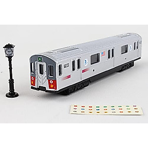 Daron MTA Diecast Subway Car Silver Medium